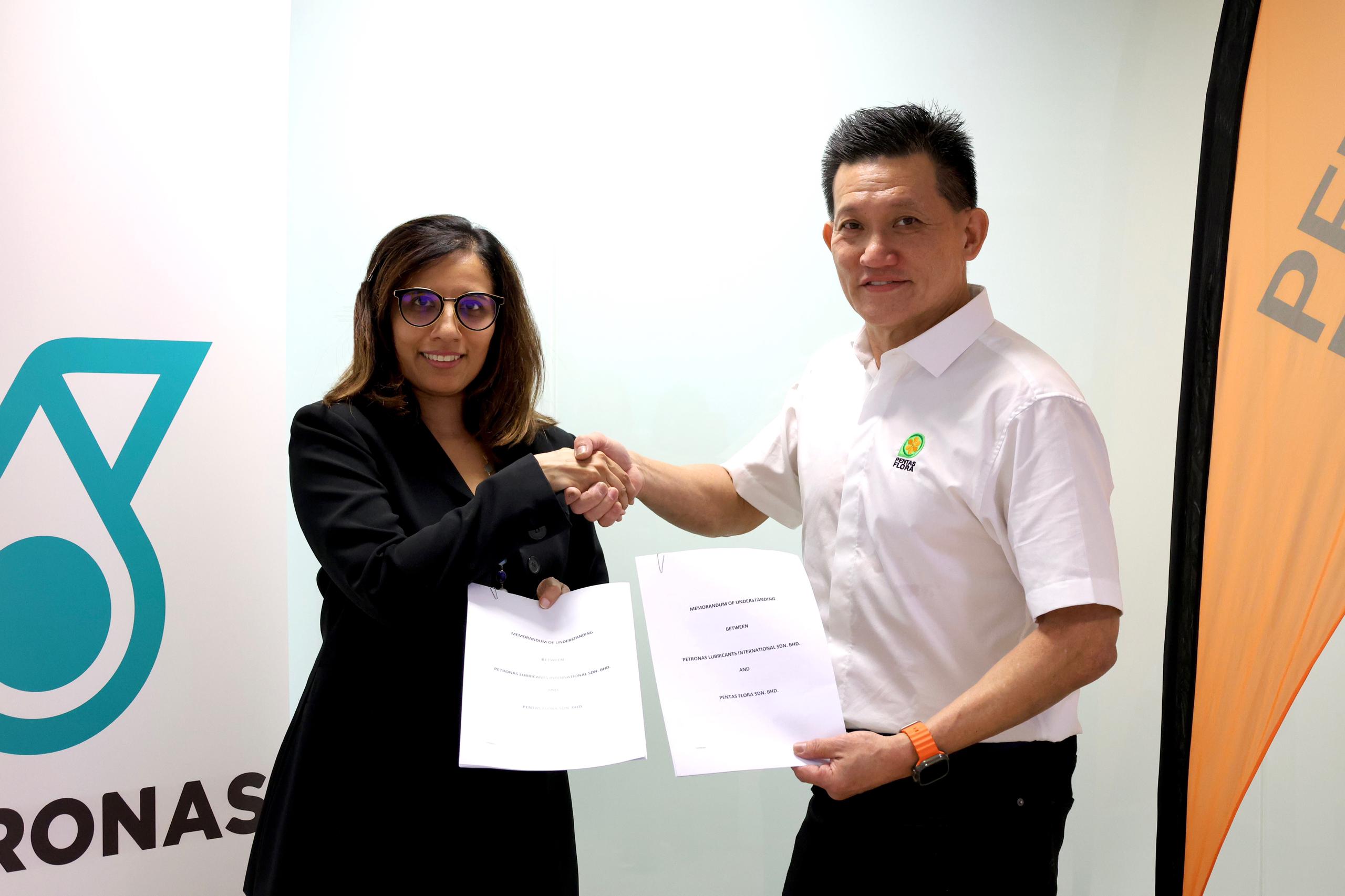 MoU Signing with Petronas Lubricants International - Pentas Flora | Re-Refined Fuel Oil Provider ...